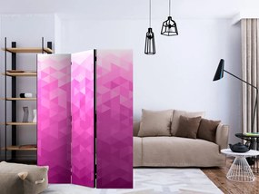 Paraván Pink pixel Dekorhome 225x172 cm (5-dílný)