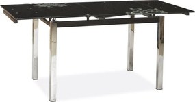 Casarredo - Komfort nábytek Rozkládací jídelní stůl GD-017, černá sklo/chrom