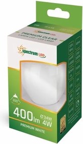 LED žárovka KOULE 4W E27 COG MILKY teplá bílá