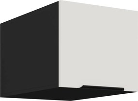 ARIA wb | horní skříňka 40 NAGU-36 1F výklopná | 40 cm | HLUBOKÁ | ANTI FINGERPRINT povrch | černá/bílá