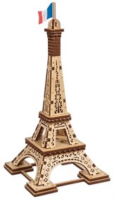Ugears 3D dřevěné mechanické puzzle Eiffelova věž
