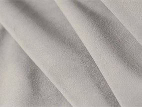 Světle šedá čalouněná dvoulůžková postel s úložným prostorem s roštem 160x200 cm Princess – Micadoni