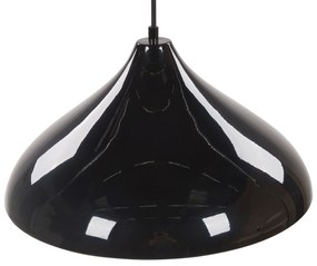Černá závěsná stropní lampa ISKAR Beliani