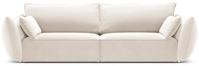 Béžová sametová pohovka 208 cm Vanda – Mazzini Sofas