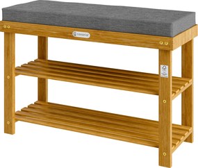 Botník se sedákem Jason 90 cm z masivu akácie