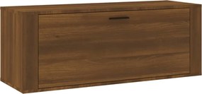 vidaXL Nástěnný botník 100 x 35 x 38 cm kompozitní dřevo [821027] Barva: kouřový dub
