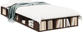 vidaXL Rám postele 90 x 190 cm kompozitní dřevo [3280527] Barva: hnědý dub