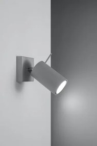 Nástěnné bodové svítidlo SOLLUX Ring 1 GU10 1x40W bez zdroje SL.0449 šedá