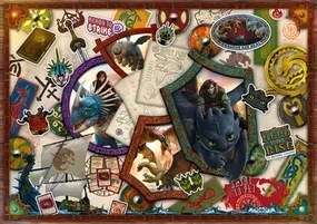 TREFL Puzzle Jak vycvičit draka / 1000 dílků / 68,3 x 48 cm