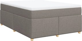 Box spring postel s matrací taupe 160x200 cm textil 3285391