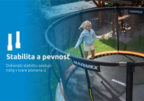 Marimex | Trampolína Marimex Premium 396 cm + vnitřní ochranná síť + schůdky ZDARMA | 19000113
