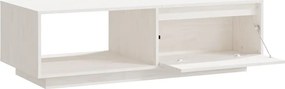vidaXL Konferenční stolek 110 x 50 x 33,5 cm masivní borovice [809883] Barva: Bílá