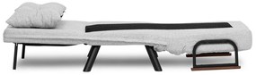 Designové rozkládací křeslo Hilarius II šedé