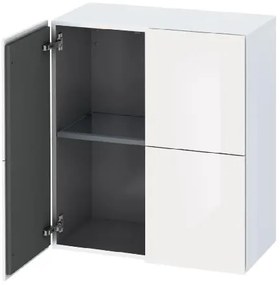Duravit L-Cube - Skříňka 80x70x36 cm, 2 dvířka, lesklá bílá LC117702222