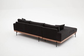 Hanah Home Rohová pohovka LIVA antracitová levá 287 cm 825BLC2815