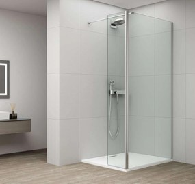 Polysan Esca - Sprchová stěna 100x210 cm, Antidrop, čiré sklo/chrom ES3A100B50