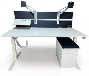 Stůl el.výškově stavitelný, Rohde&Grall, 160x80, bílá