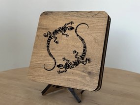 Li-Go "Ještěrky" lampa 19x19 cm provedení povrchu: dub