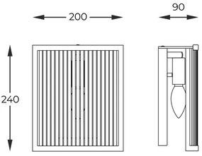 Zuma Line W0528-01A-V6AC - Nástěnné svítidlo SERGIO 1xE14/60W/230V zlatá