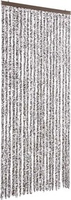 Závěs proti hmyzu hnědo-béžový 90 x 200 cm Chenille 315130