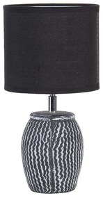 Šedivo černá stolní lampa Gulio - Ø 15*29 cm / E27