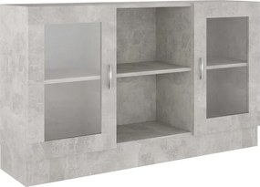 vidaXL Prosklená skříň 120 x 30,5 x 70 cm dřevotříska [815628] Barva: Černá