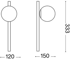 Ideal Lux - LED Nástěnné svítidlo BINOMIO 1xG9/3W/230V bílá