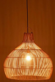Závěsné přírodní ratanové stínidlo Pear shape - Ø 83*76 cm/ E27