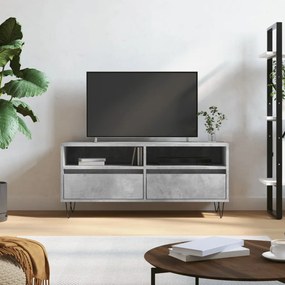 vidaXL TV skříňka 100 x 34,5 x 44,5 cm kompozitní dřevo [831239] Barva: Betonová šedá