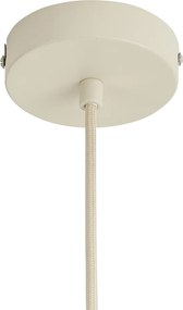 Závěsné svítidlo Japandi béžové s lněným stínidlem 50 cm - Fedde