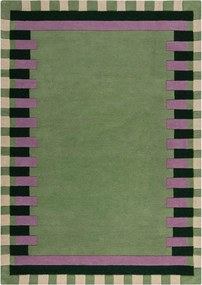 XXXLutz VLNĚNÝ KOBEREC, 200/290 cm zelená, fialová Flair Rugs - Online Only koberce & rohožky - 003165041003