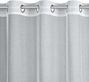 ZÁCLONA NA KROUŽCÍCH SADIE 300X150 CM BÍLÁ