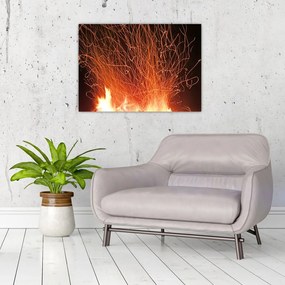 Skleněný obraz ohně (70x50 cm)