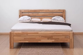 BMB Adriana Lux postel - buk Moření: Antracit, Provedení: Jádrový buk cink, Rozměr: 160 x 200 cm