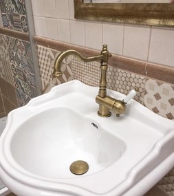 Slezák Rav Labe stará mosaz dřezová baterie L508.0/8SM