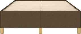 Rám postele bez matrací tmavě šedá 120x190 cm textil 3269641