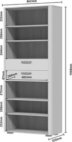 Skříň V42/AIR – moderní úložná skříň