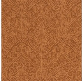 Vliesová tapeta oranžový zámecký vzor 746341 / Tapety na zeď Indian style (0,53 x 10,05 m) Rasch