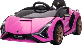 HOMCOM dětské elektrické SUV auto se 3 rychlostmi, bezpečnostní pásy, dálkové ovládání, hudební (MP3/USB) světlo, pro 37-60 měsíců, nosnost 25kg, Pink