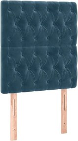 Box spring postel s matrací tmavě modrá 80 x 200 cm samet 3129361