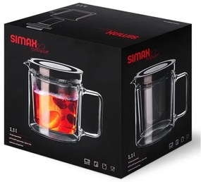Simax Dvoustěnná konvice Twin s nerezovým filtrem 1,1 l