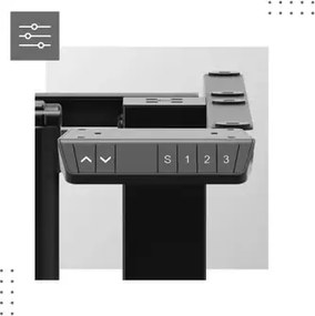 Mark Adler Xeno 7.6 černá / Elektrický rám pro stolní desku / rohový