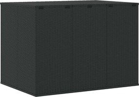 Zahradní úložný box PE ratan 145 x 100 x 103 cm černý 317229