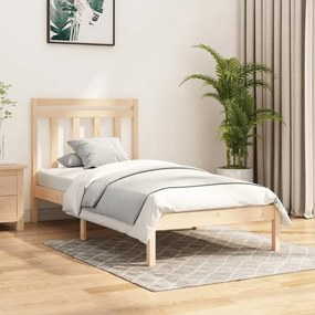 vidaXL Rám postele masivní dřevo 100 x 200 cm [3105243] Barva: Přírodní
