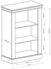 Obývací stěna ANTICA L | sestava D + stolek | 321 cm | dub lefkas | POSLEDNÍ KUS