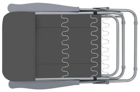 vidaXL Marketos Skládací zahradní židle s poduškami 2 ks šedé