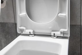 Aqualine DONA WC sedátko polypropylen, soft close, bílá
