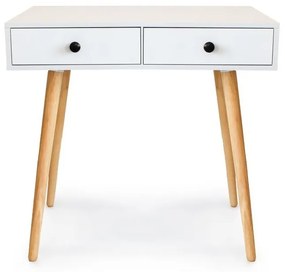 Elegantní dřevěný stolek se 2 šuplíky