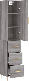 Skříň highboard šedá sonoma 34,5 x 34 x 180 cm kompozitní dřevo 3198847