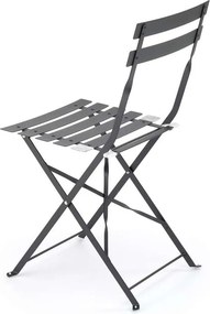 Zahradní balkonový set Perivoli - 2 židle, černá